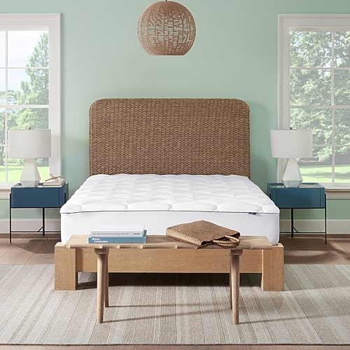 Click here for Serta Ocean Breeze Mattress Pad  One Size  White prices