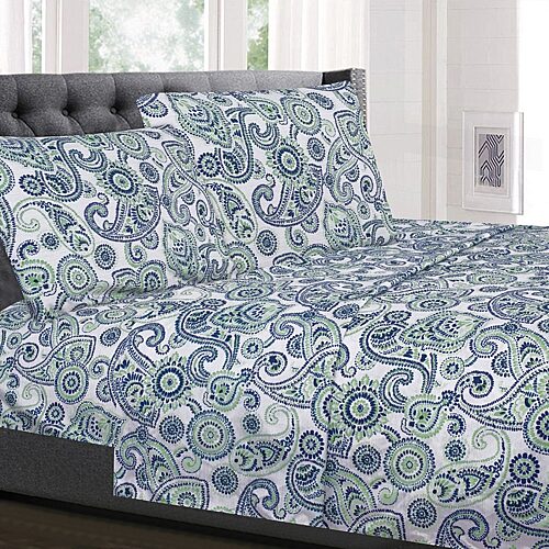 Click here for Sweet Home Collection Modern Paisley Printed Sheet... prices