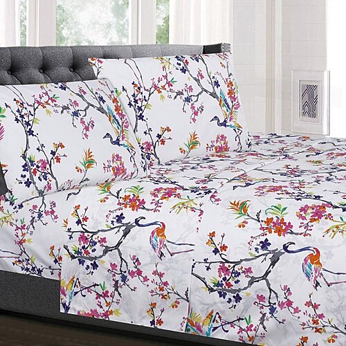 Click here for Sweet Home Collection Botanical Printed Wrinkle Re... prices
