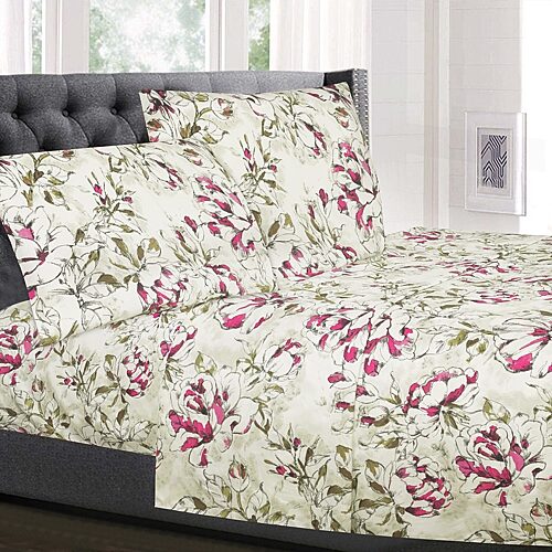 Click here for Sweet Home Collection Dolce Printed Sheet Set  Dou... prices