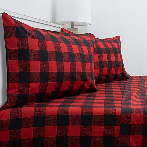 Click here for Sweet Home Collection Buffalo Printed Sheet Set  D... prices