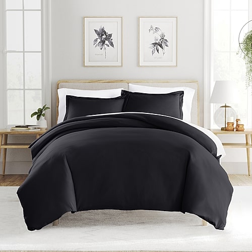 Click here for ienjoy Home Double Brushed Solid Duvet Cover Set... prices