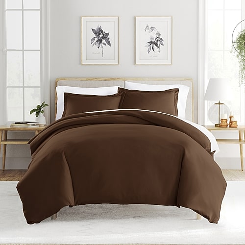 Click here for ienjoy Home Double Brushed Solid Duvet Cover Set... prices