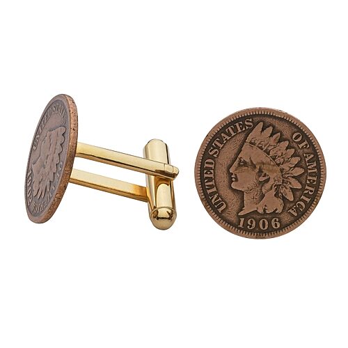 Click here for Indian Head Penny Cuff Links  One Size  Brown prices