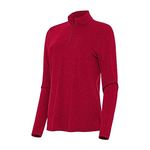 Click here for Antigua Bright Womens Golf Mock Neck Long Sleeve A... prices