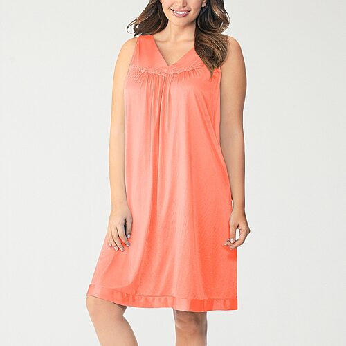 Click here for Exquisite Form Womens Sleeveless V Neck Nightgown... prices