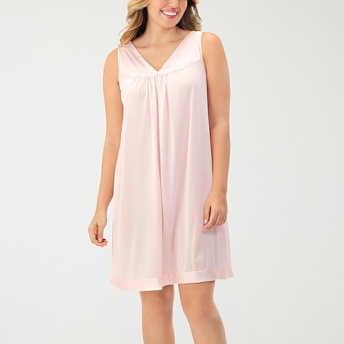Click here for Exquisite Form Womens Sleeveless V Neck Nightgown... prices