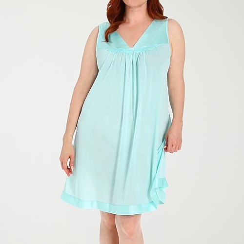 Click here for Exquisite Form Womens Plus Sleeveless V Neck Night... prices