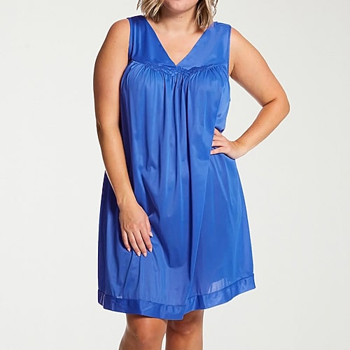Click here for Exquisite Form Womens Plus Sleeveless V Neck Night... prices