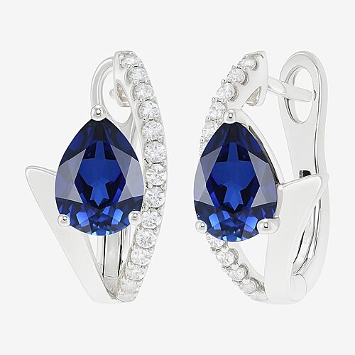 Click here for Womens Lab Created Gemstone Sterling Silver 14mm P... prices