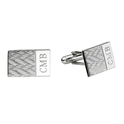 Click here for Personalized Zigzag Pattern Cuff Links  One Size... prices