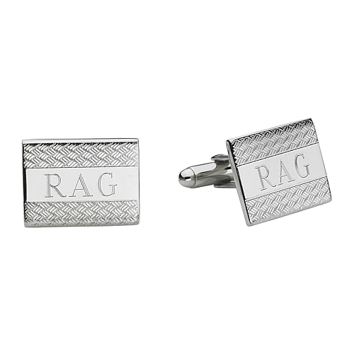 Click here for Personalized Wave Pattern Cuff Links  One Size  Si... prices