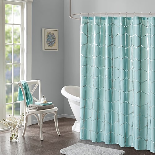 Click here for Intelligent Design Raina Metallic Printed Shower C... prices