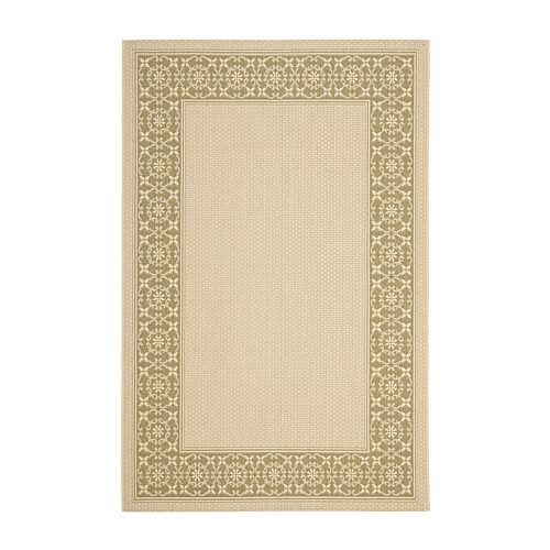 Click here for Safavieh Courtyard CY6003 Cream and Green 53 x 77... prices