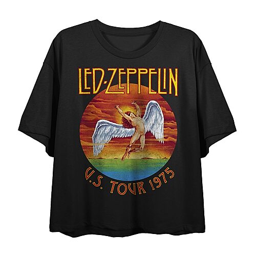 Click here for Led Zeppelin U.S.Tour 1975 Cropped Tee Womens Juni... prices
