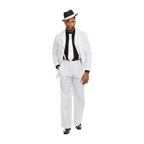 Click here for Mens Zoot Suit Costume  Large  White prices