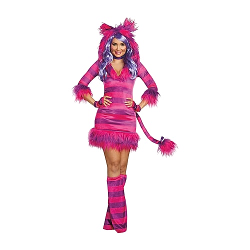 Click here for Womens Wonderland Magic Cat Costume  X-large  Pink prices