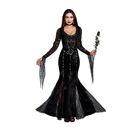Click here for Womens Morticia Costume  X-large  Black prices