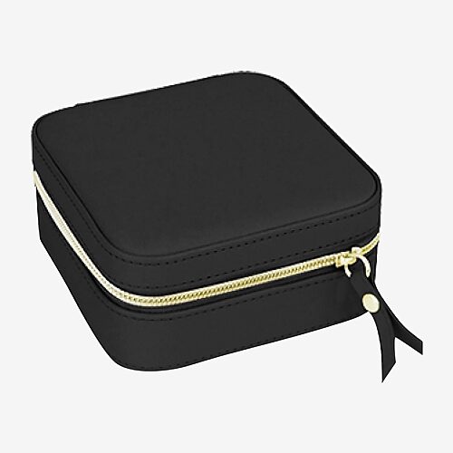 Click here for Mele And Co Stow And Go Mirrored Black Jewelry Tra... prices