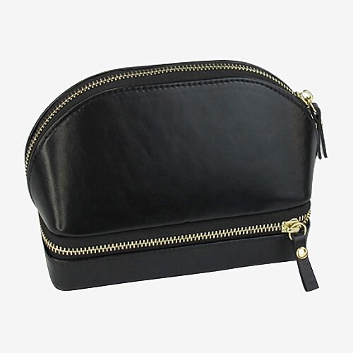 Click here for Mele And Co Duo Mirrored Black Jewelry Travel Case... prices