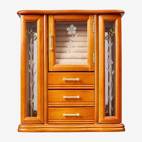 Click here for Mele & Co. Richmond Wooden Jewelry Box - Brown prices