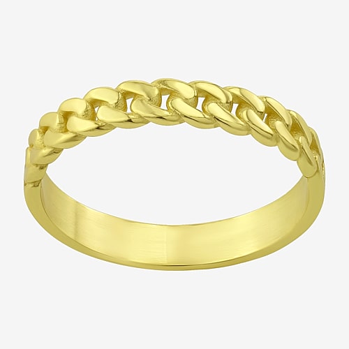 Click here for Womens 20MM 14K Gold Over Silver Band  7  Nocolor prices