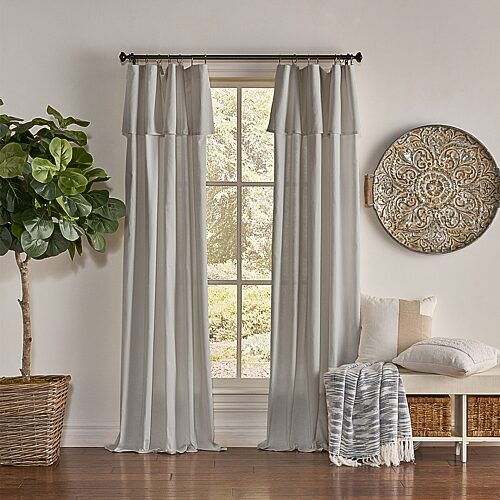 Click here for Mercantile Drop Cloth Tab Top Light-Filtering Sing... prices