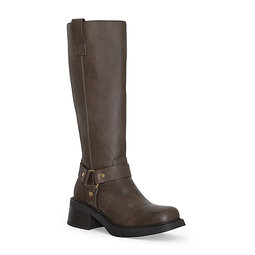 Click here for RM Rebecca Minkoff Womens Sona Stacked Heel Motorc... prices