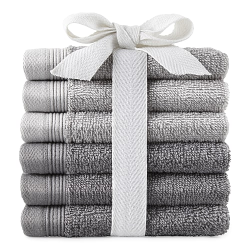 Click here for Home Expressions 6pc Washcloth Set  One Size  Gray prices