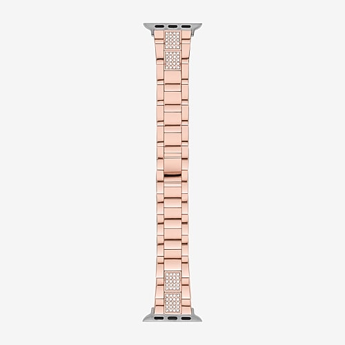 Click here for Apple Compatible Womens Rose Goldtone Watch Band F... prices