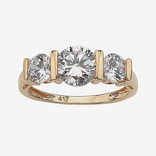 Click here for DiamonArt Womens 2 1/2 CT. T.W. White Cubic Zircon... prices