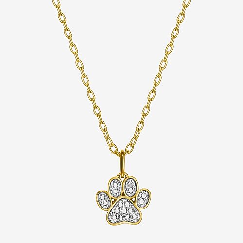Click here for Sparkle Allure Paw Womens White Diamond Accent Pur... prices