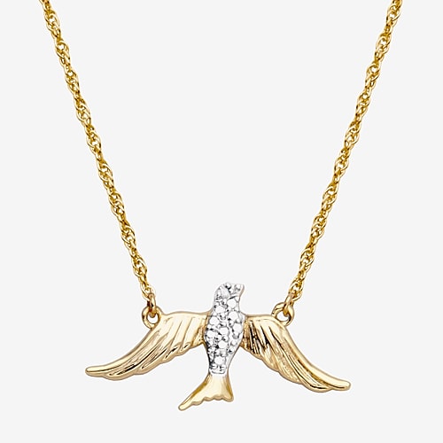 Click here for Sparkle Allure Bird Womens White Diamond Accent Pu... prices