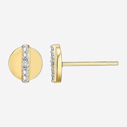 Click here for Sparkle Allure White Diamond Accent 7.4mm Round St... prices