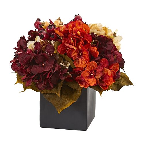 Click here for Nearly Natural 12 Faux Hydrangea Floral Arrangemen... prices