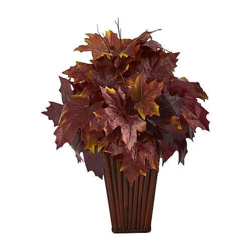 Click here for Nearly Natural 19 Autumn Maple Leaf Faux Artificia... prices