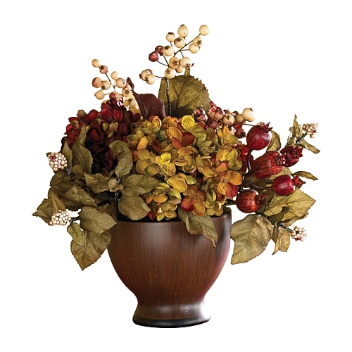 Click here for Nearly Natural Seasonal Floral Arrangement  One Si... prices