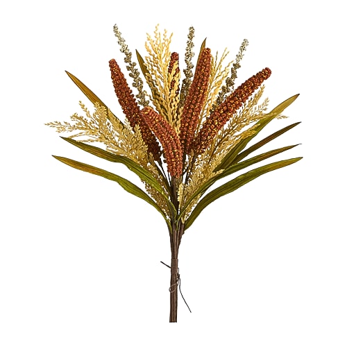 Click here for Nearly Natural Set Of 3 Sorghum Art Bush Artificia... prices