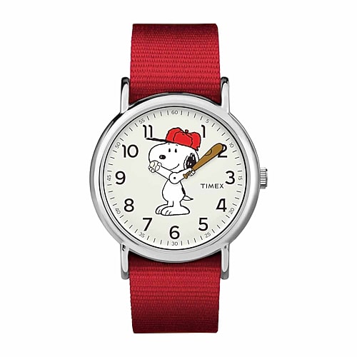 Click here for Womens Timex(R) Peanuts(tm) Snoopy Fabric Strap Wa... prices