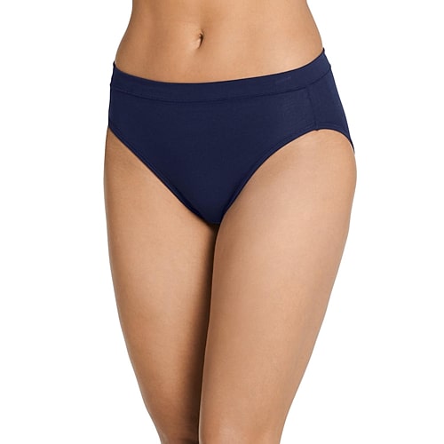 Click here for Jockey Cotton Stretch Hi-Cut Panty - 1555  9  Blue prices
