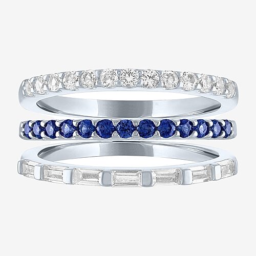 Click here for Womens Lab Created Gemstone Sterling Silver Ring S... prices