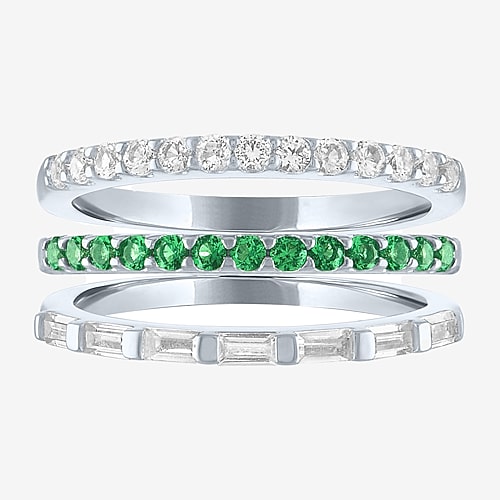 Click here for Womens Lab Created Gemstone Sterling Silver Ring S... prices