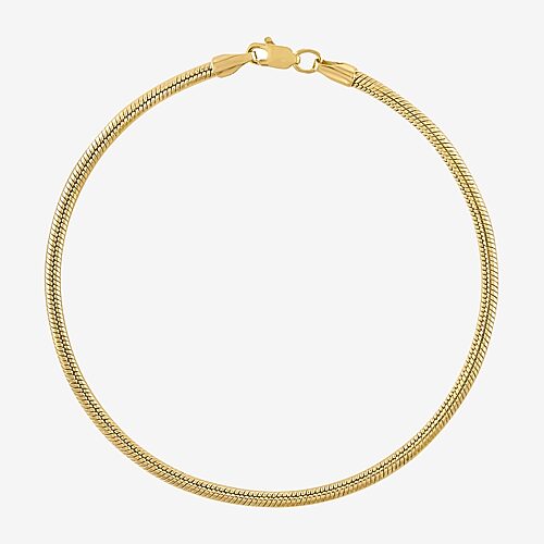 Click here for Unisex Adult 10K Gold Solid Snake Chain Bracelet... prices