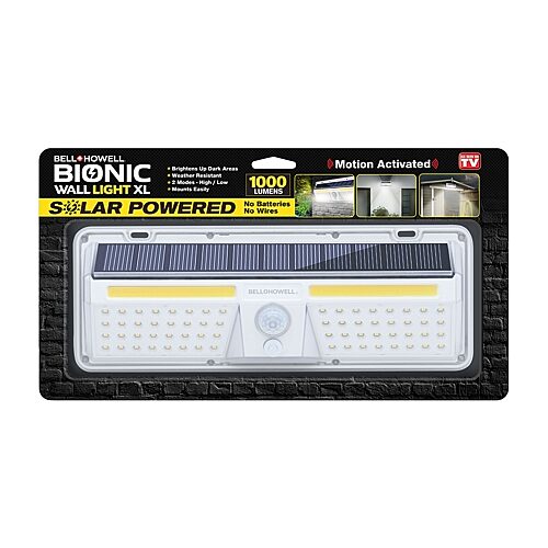 Click here for Bell + Howell Bionic Wall Light XL Solar Powered... prices