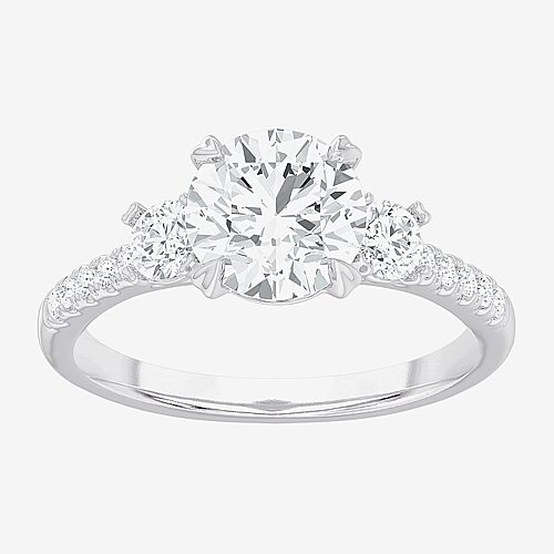 Click here for (G-H / Si1-Si2) Womens 2 1/2 CT. T.W. Lab Grown Wh... prices
