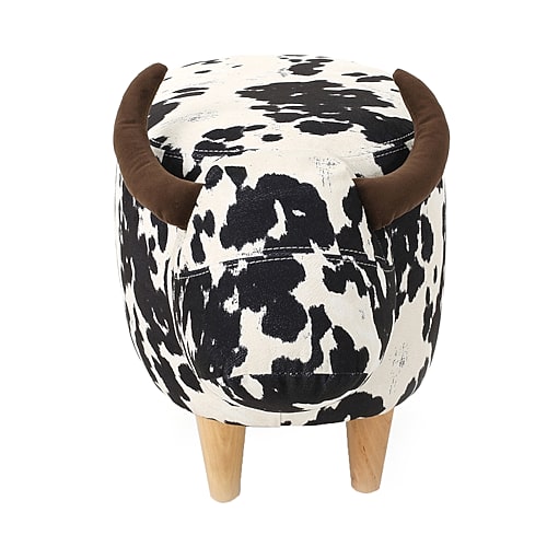 Click here for Bessie Upholstered Animal Ottoman  One Size  Black prices