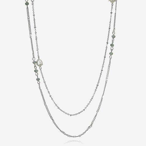 Click here for Bijoux Bar Delicates Silver Tone Womens 36 Inch St... prices