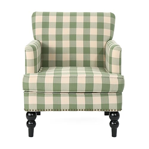 Click here for Harrison Upholstered Club Chair  One Size  Green prices