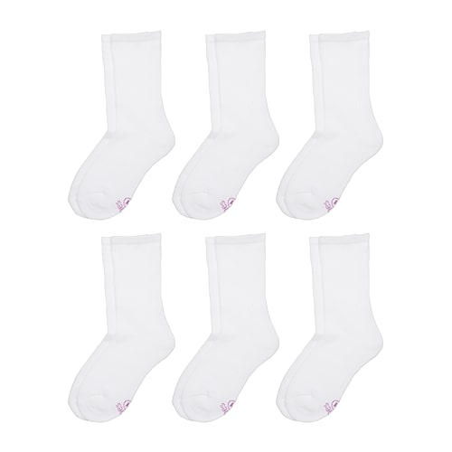 Click here for Girls Hanes Ultimate(R) 6pk. Crew Socks prices