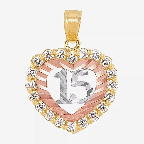 Click here for Womens 14K Gold Heart Pendant  One Size prices